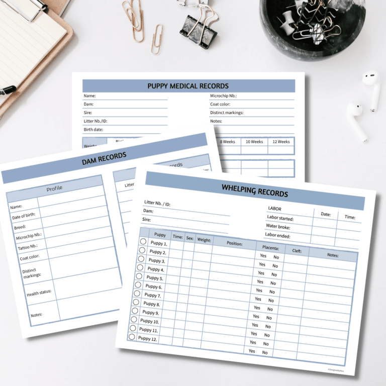 Dog breeding charts and whelping records - vetcarenews